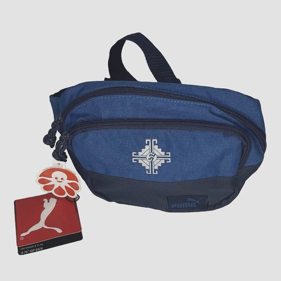 Puma | Bags | Puma Blue Nwt Hip Sack Fanny Pack Waist Bag 2 Compartment ...